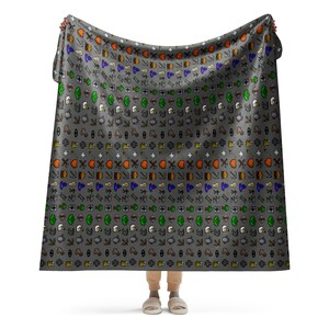 Quality Old School Runescape Skills Soft Polyester Sublimated Sherpa ...