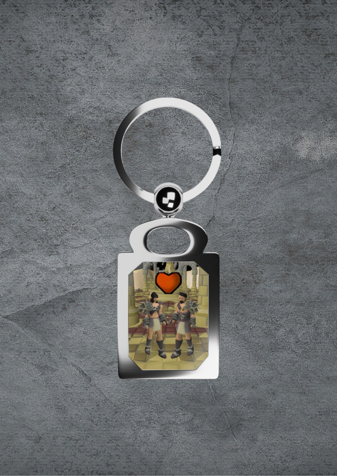 HIGH LEVEL Old School Runescape Keychain Boyfriend and Girlfriend Gift ...