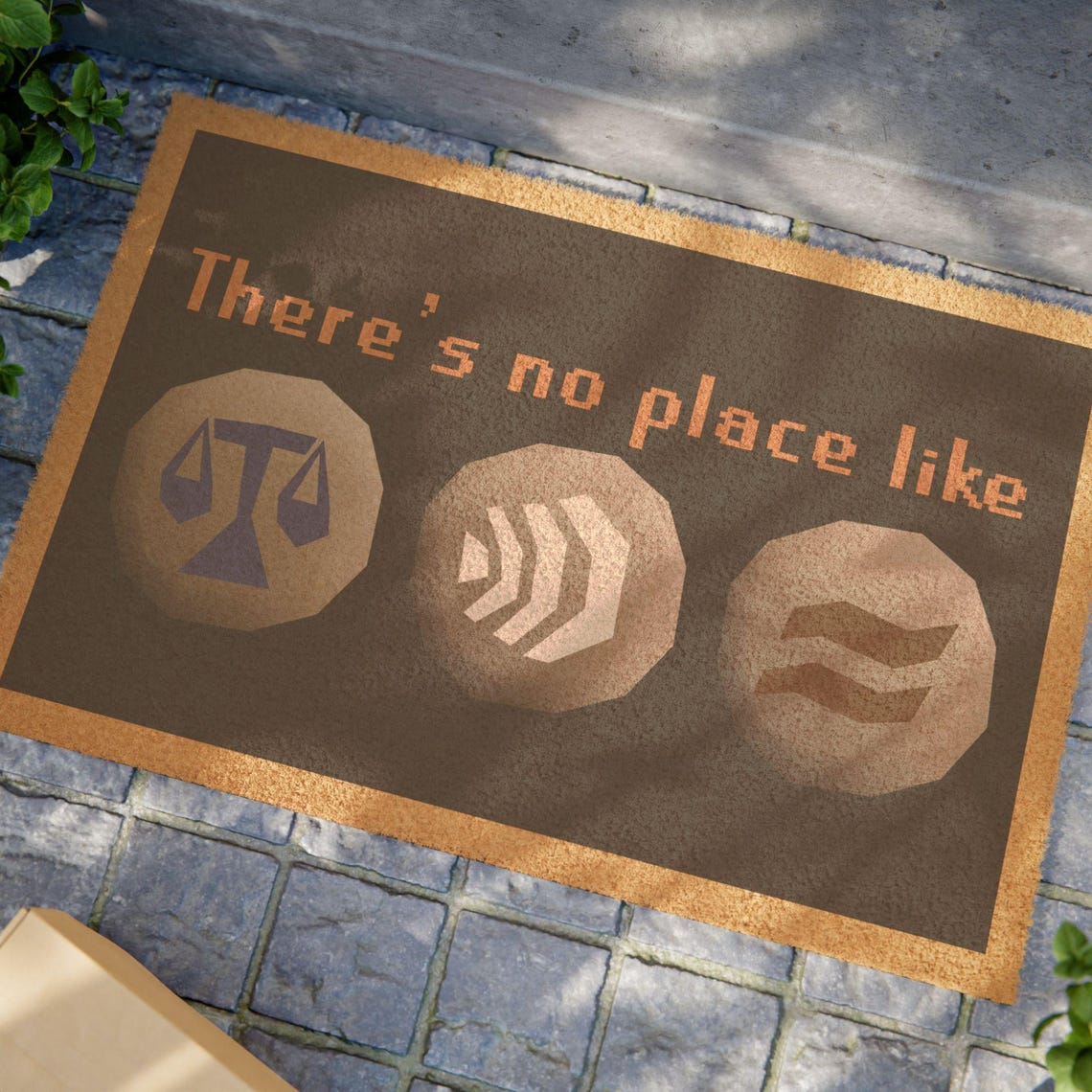 Runescape There's No Place Like Home Doormat, OSRS Homeware House Gift ...