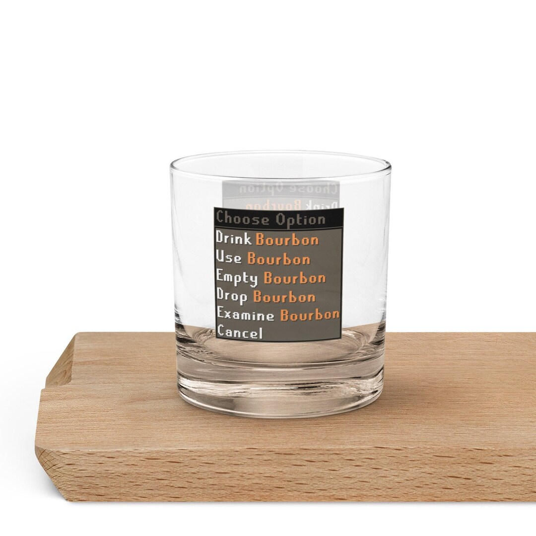 Runescape Funny Bourbon Rocks Lowball Glass Gift, High Quality Unique ...