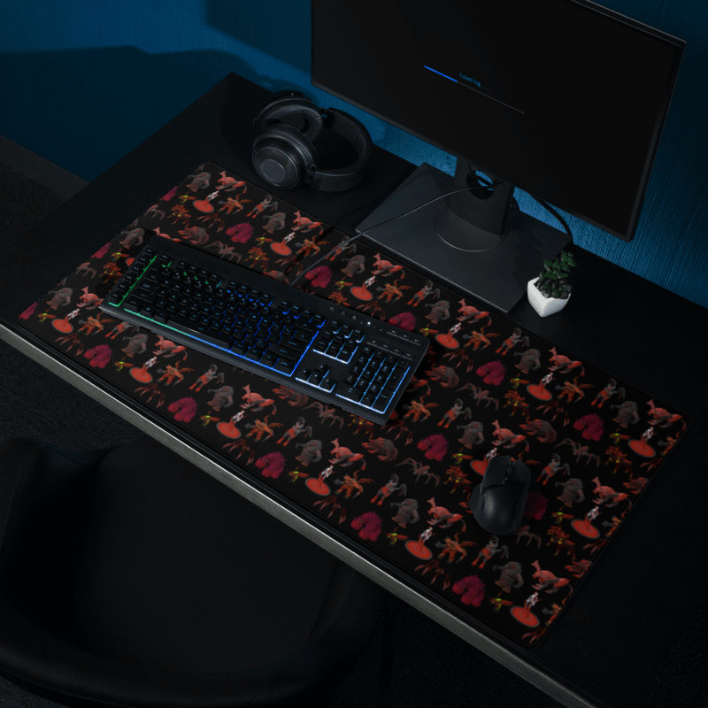 Old School Runescape Red Boss Large Mousepad, Runescape Gift Idea ...