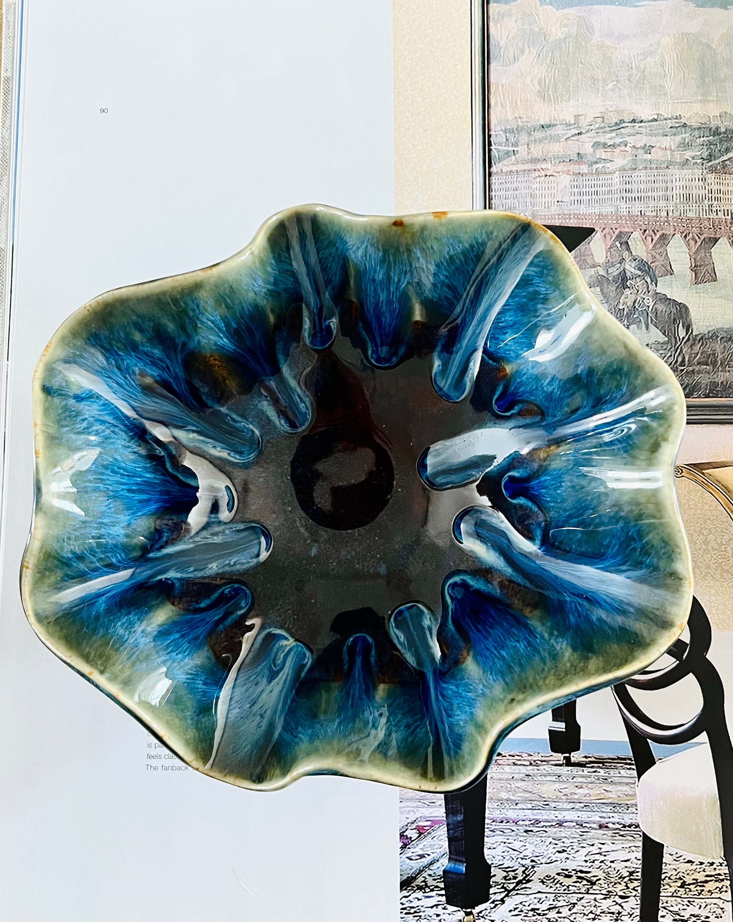 Custom Organic Ruffle Bowl - Medium - Etsy