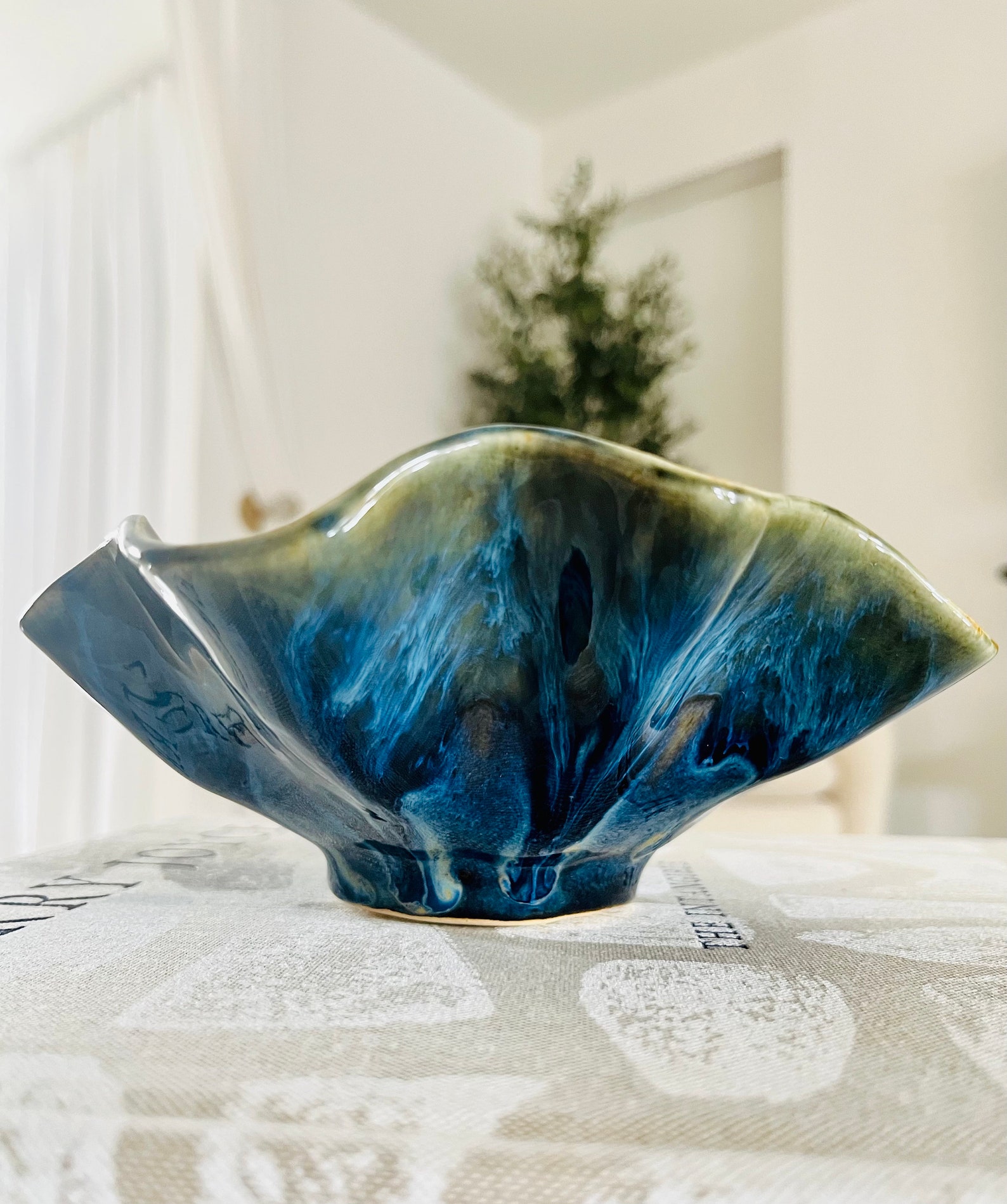 Custom Organic Ruffle Bowl - Medium - Etsy