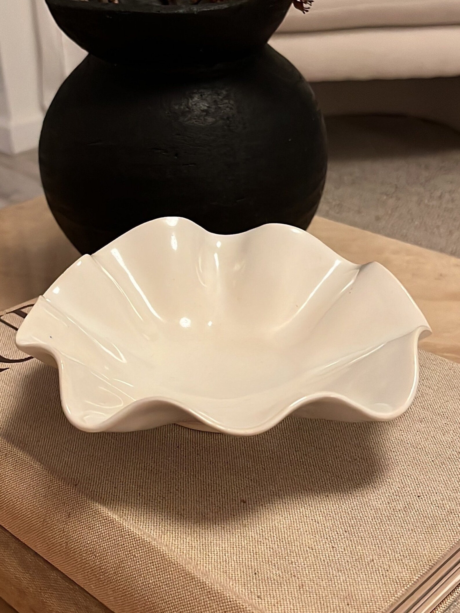 Custom Organic Ruffle Bowl - Medium - Etsy