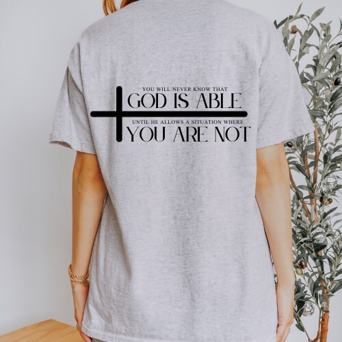 God is Able Svg, Corinthians 6 Svg, Inspirational Svg, Bible Svg, Jesus ...