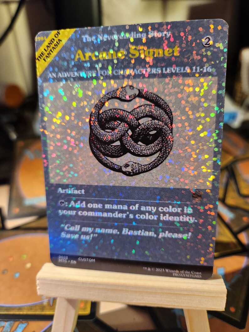 Magic the Gathering Arcane Signet Custom Proxy Auryn From Neverending ...