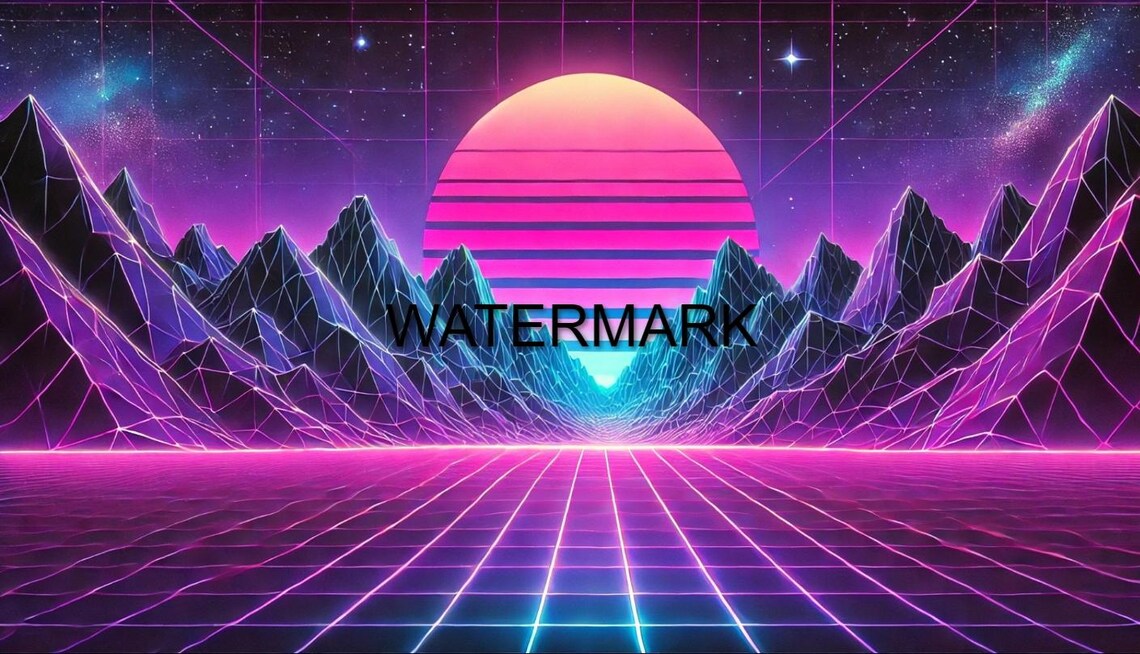 Synthwave Vaporwave Wraith Mountain 2025 Desktop Wallpaper 1920 X 1080 ...