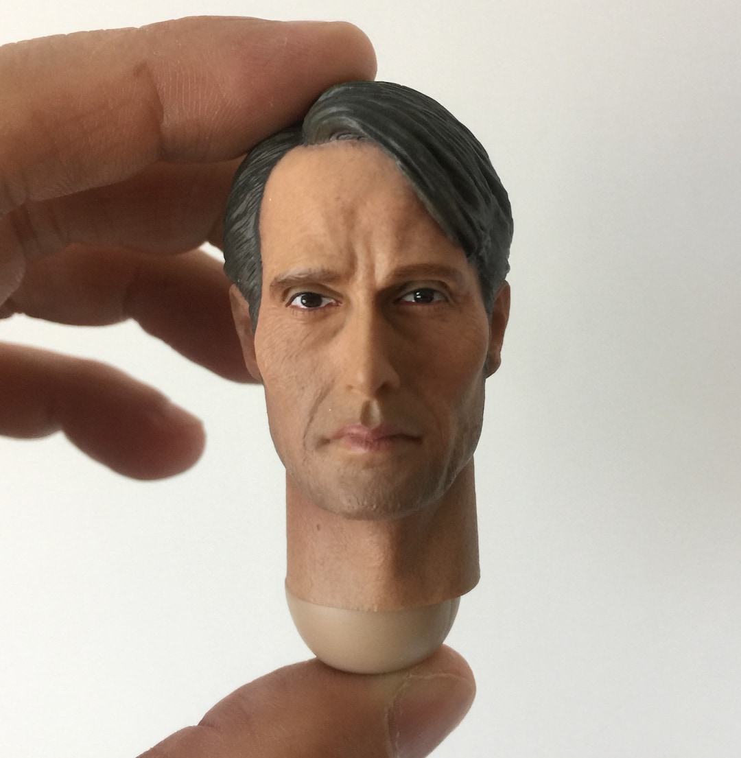 Custom Hannibal Mads Mikkelsen 1/6 Scale Action Figure Head - Etsy