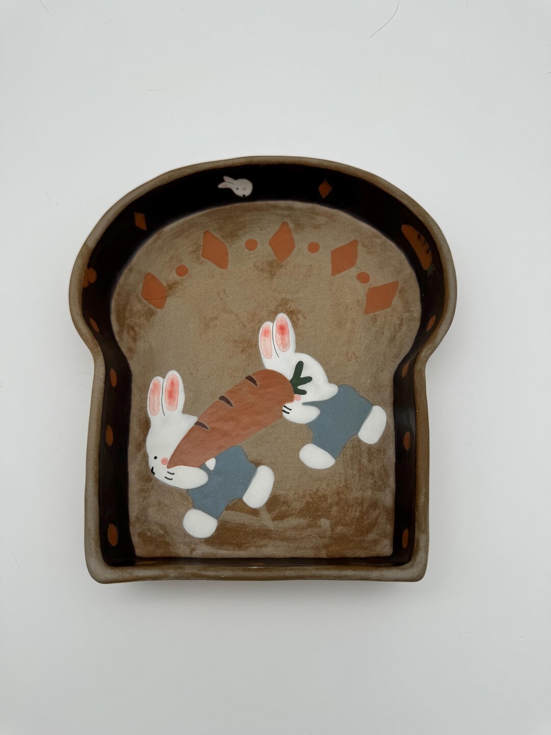 Ceramic Bread Shape Plate—-microwave Dishwasher-safe Handsculpted - Etsy