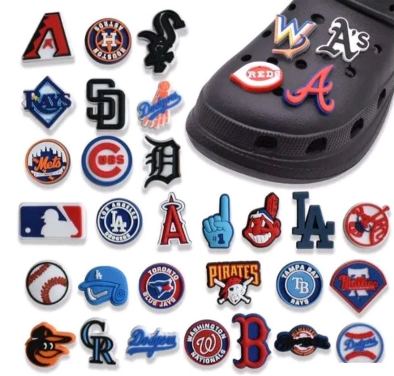 MLB Croc Charms - Etsy Canada