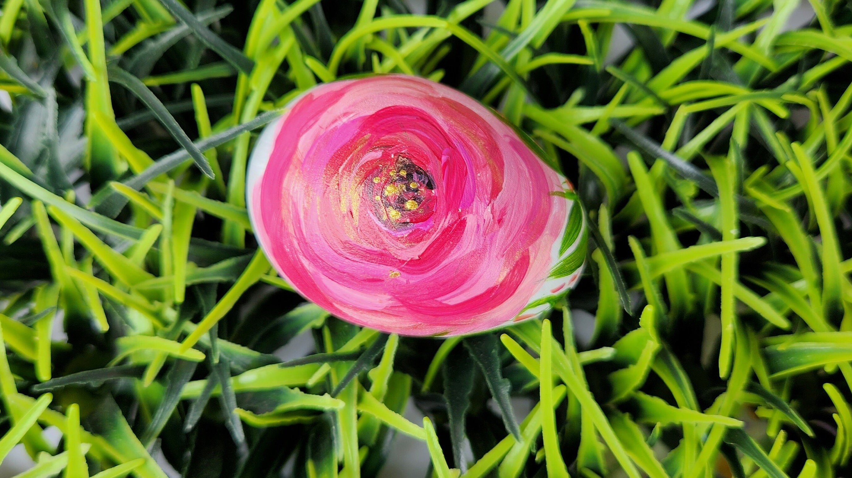 Hand Painted Floral Easter Eggs, Spring Flowers Painted Wooden Eggs ...