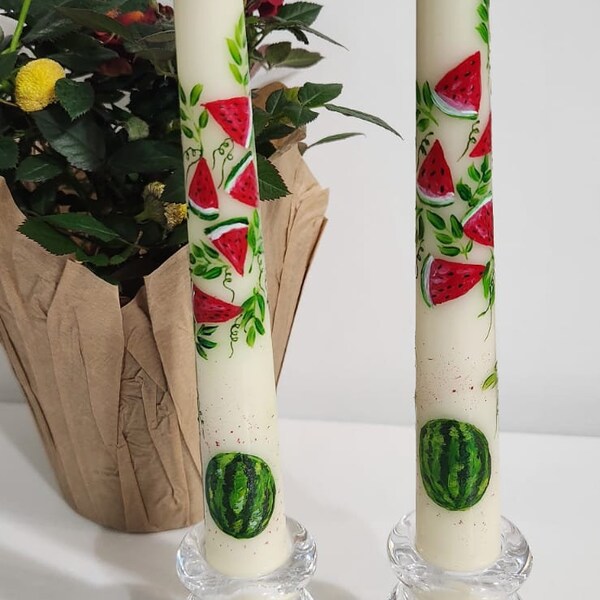 Watermelon Candle - Etsy