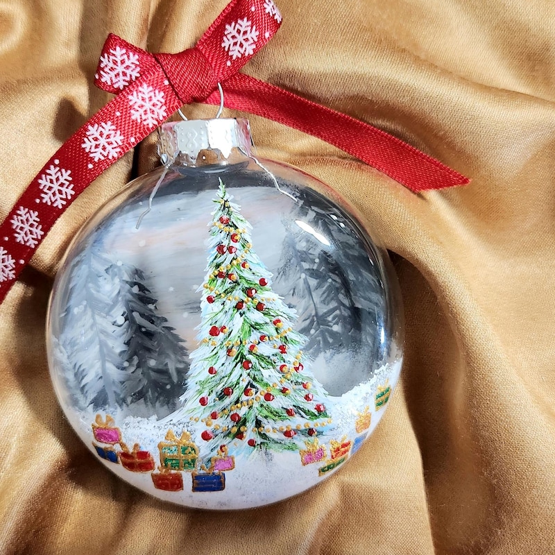 Hand Painted Christmas Ornaments - Etsy