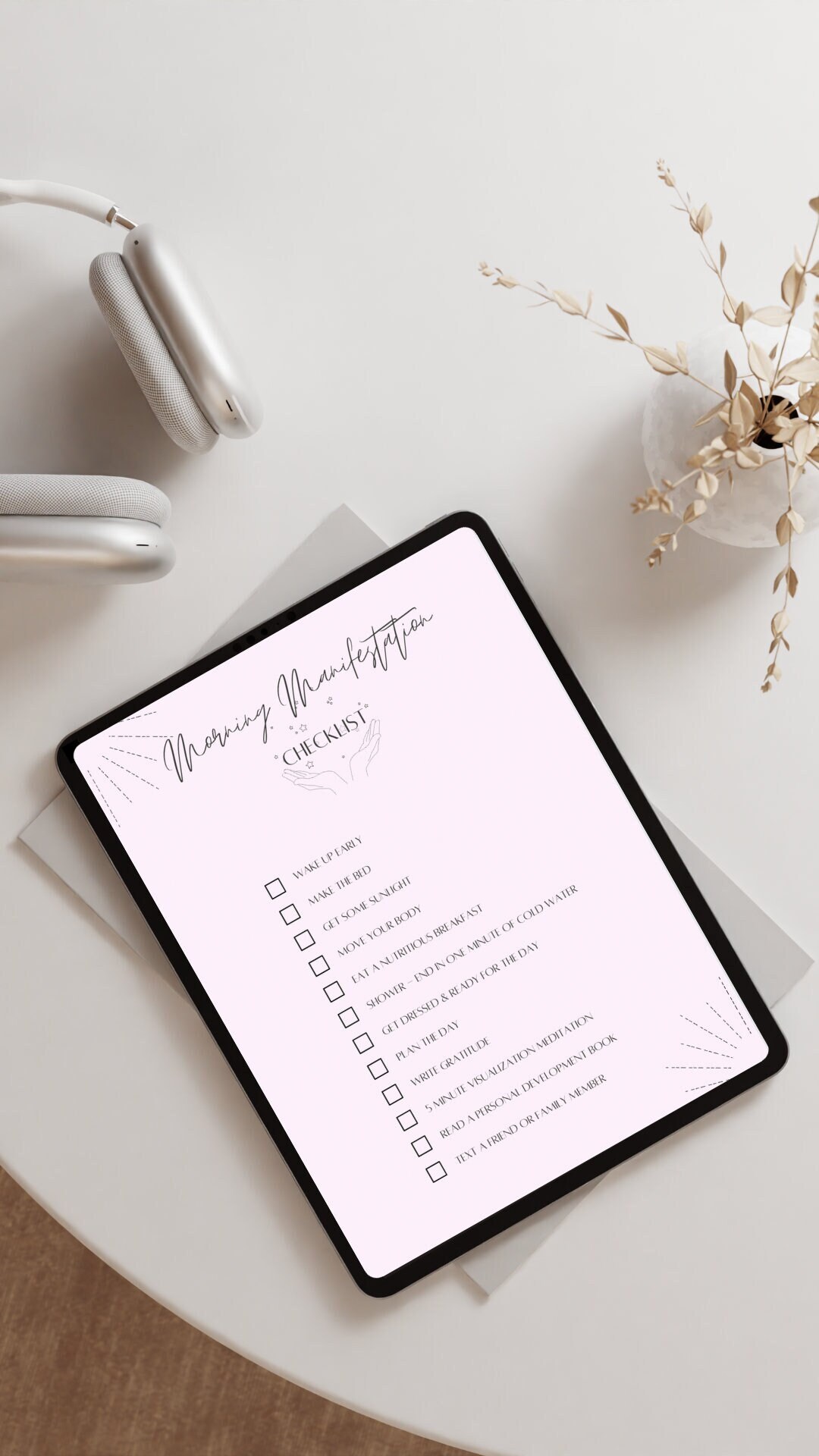 Morning Checklist for Manifestation Printable Morning Checklist - Etsy