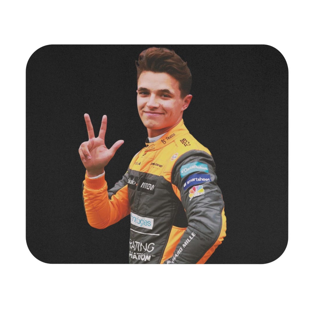 Lando Norris Mouse Pad | Mclaren Desk Mat - Etsy Canada