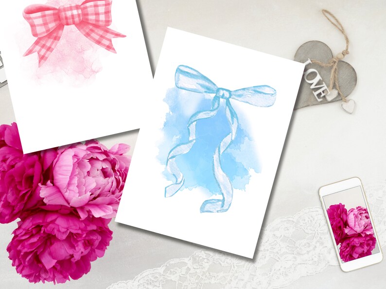 50 Coquette Ribbons and Bows Coloring Pages Printable PDF Perfect for ...