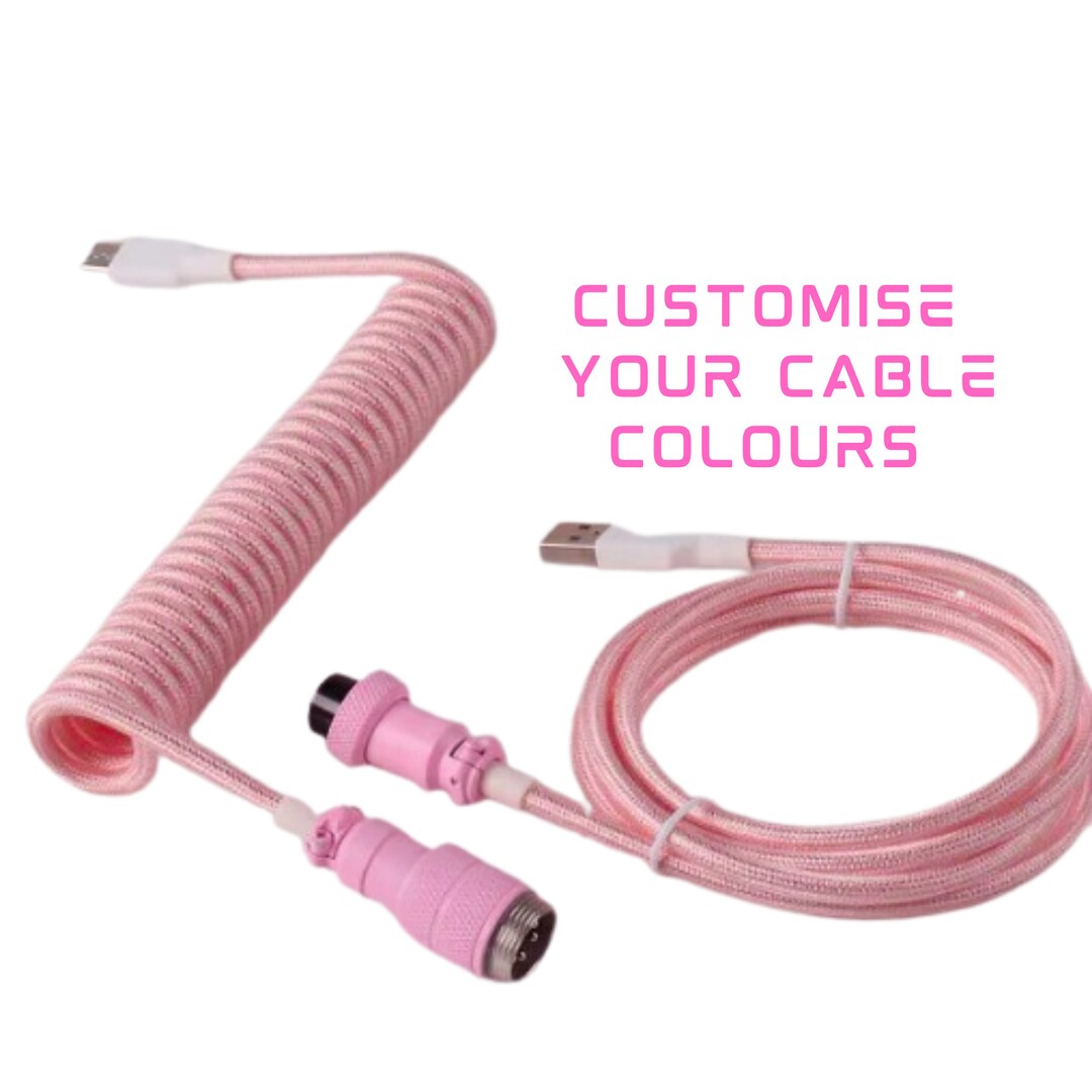 Custom Coiled Cable Custom Keyboard Cable Custom Coiled - Etsy