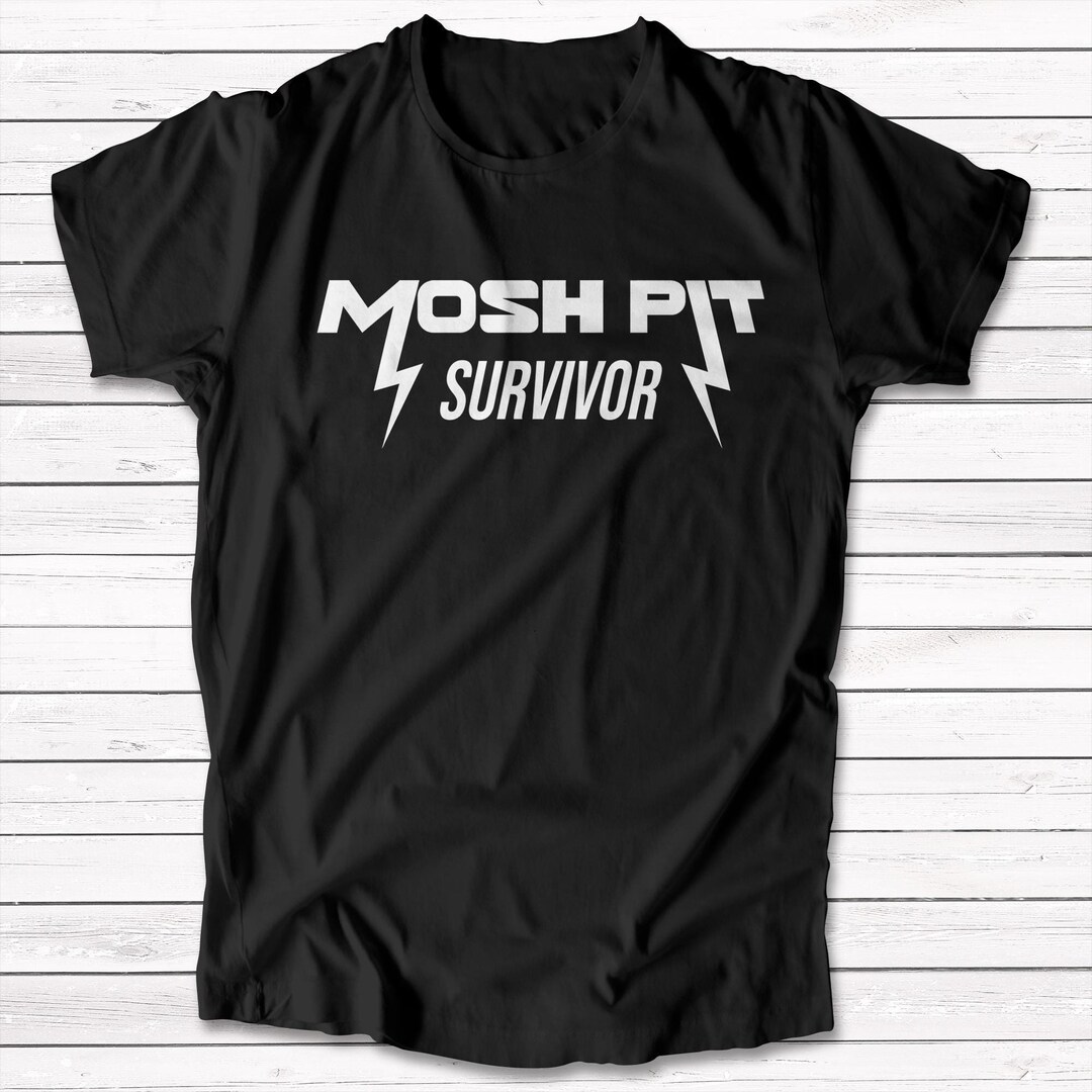 Mosh Pit Survivor T-shirt, Music Lover Gift, Concert Apparel, Festival Outfit, Funny Graphic Tee ...