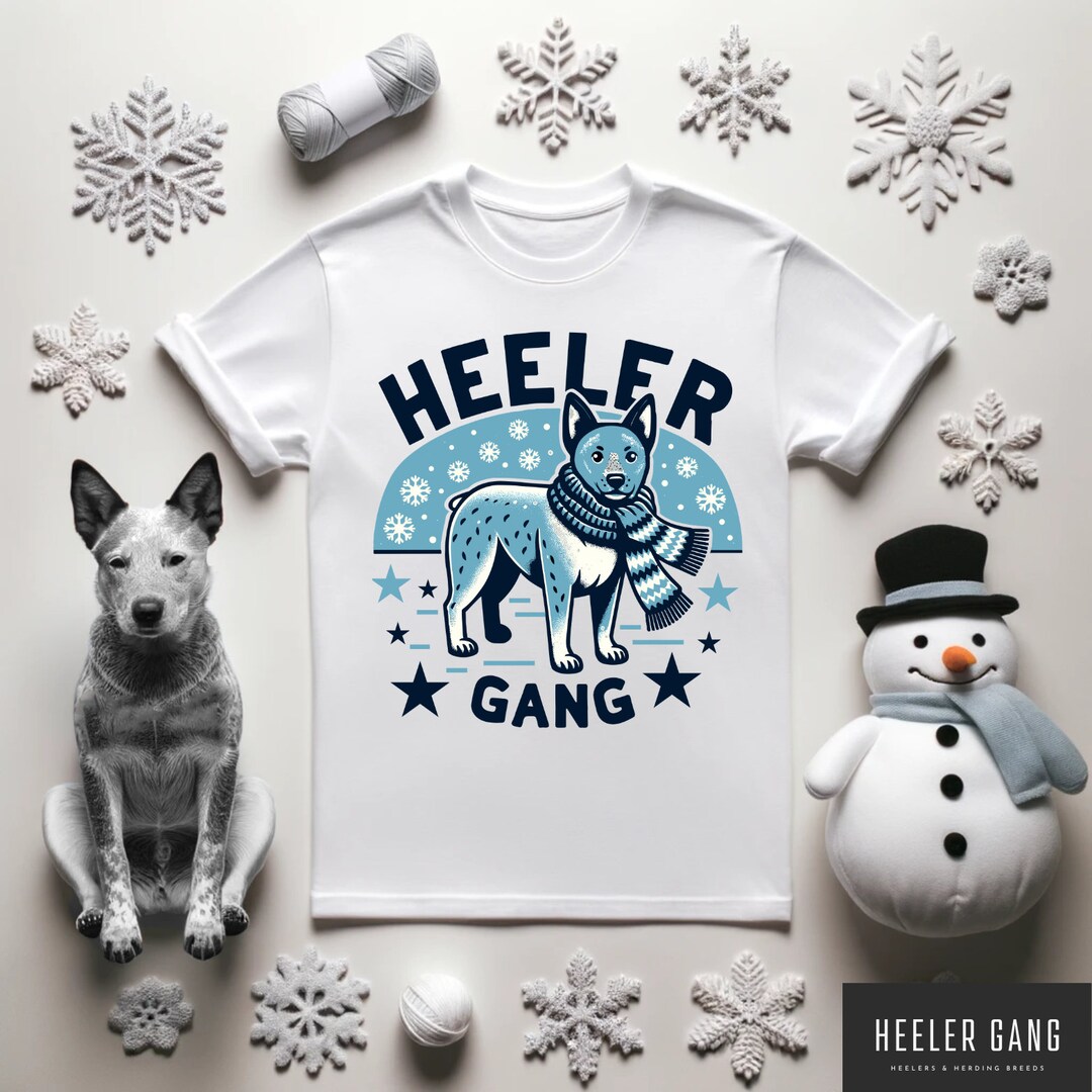 Australian Cattle Stumpy Tailed Cattle Dog Winter Themed Unisex T-shirt ...