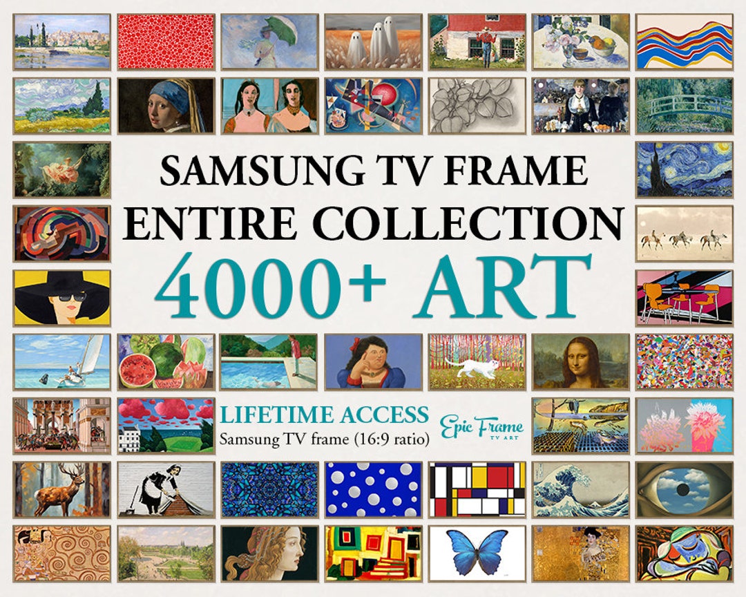 4000 4k Samsung Frame TV Entire Collection of Art Complete - Etsy Canada