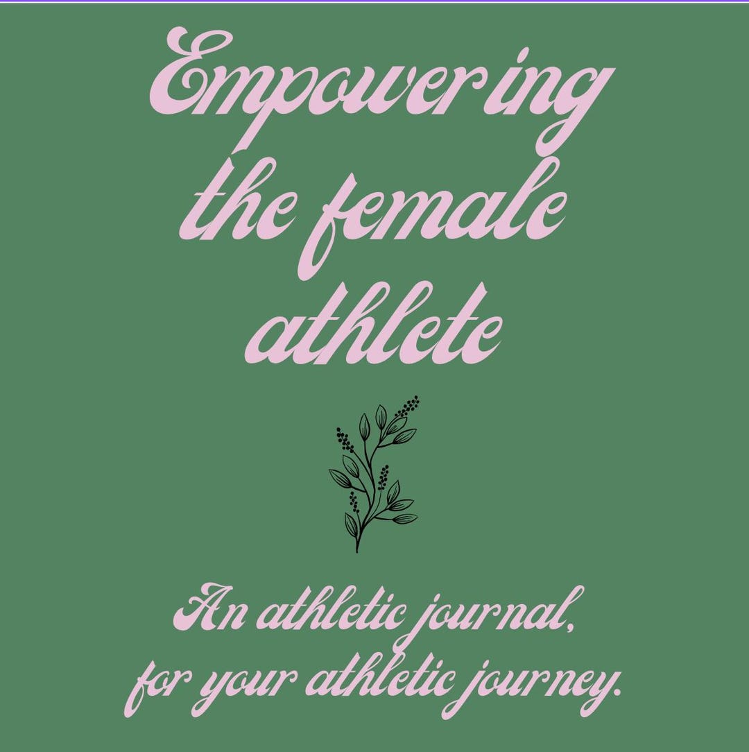 Female Athlete Journal Template | 50 Pages Canva | Sports Mental Health ...