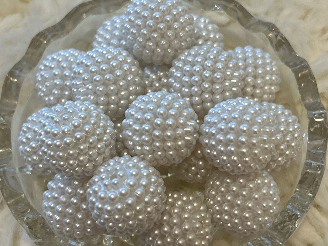 20mm Faux Pearl Bead Balls for Focal Pens and Focal Jewelry DIY Crafts ...