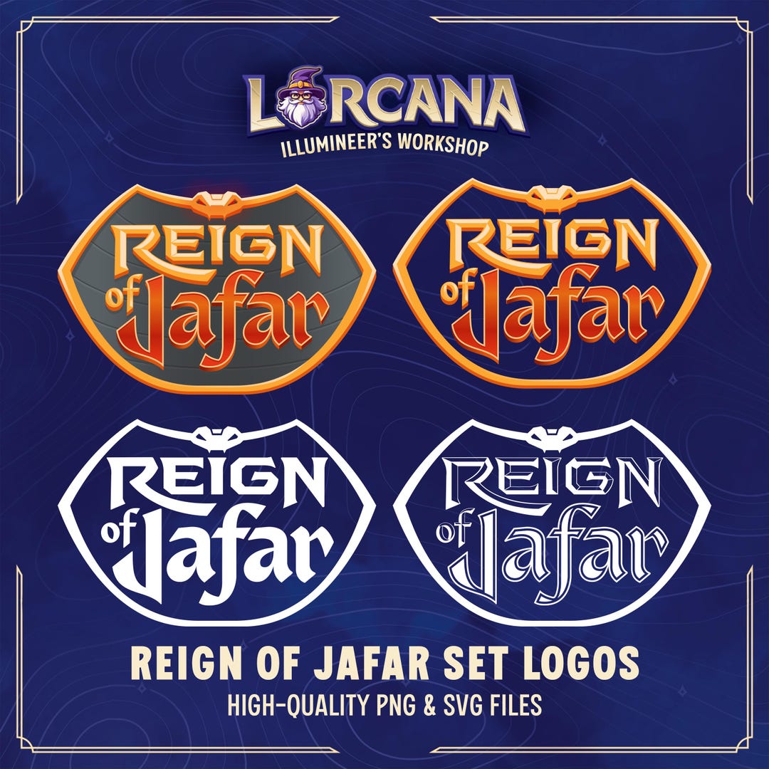 Lorcana Reign of Jafar Set Logo Vectors | Digital Download - SVG & PNG ...