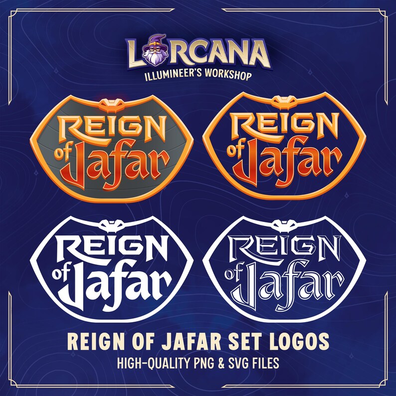 Lorcana Reign of Jafar Set Logo Vectors Digital Download SVG & PNG Vector Images for Art ...