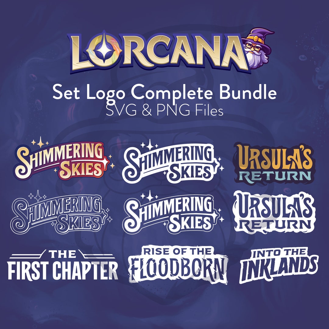 Lorcana Sets Vector Bundle Digital Download SVG & PNG Vector Images for ...