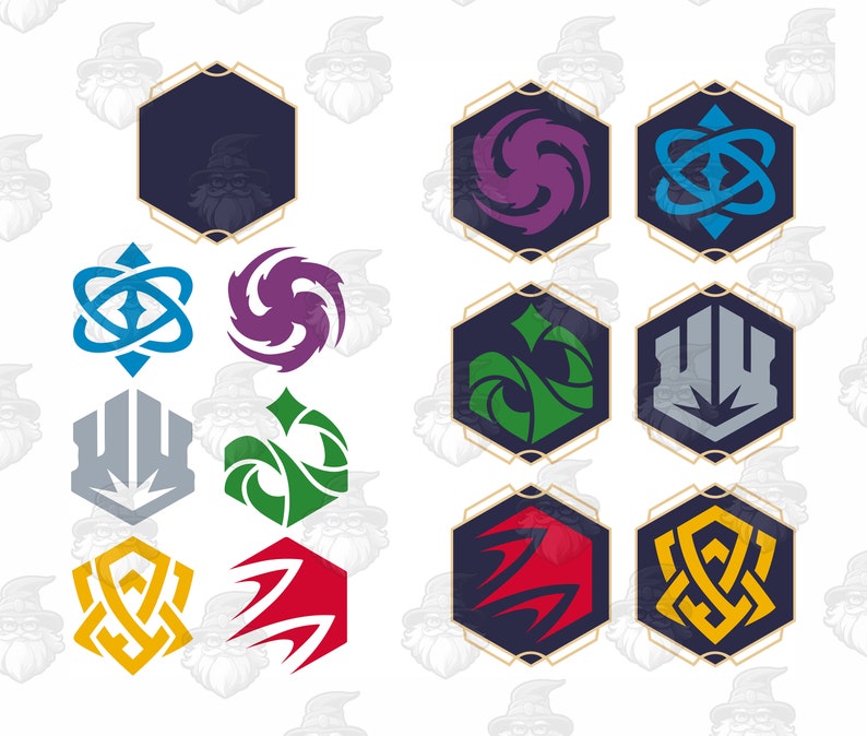 Lorcana Icon Vectors Complete Bundle all Files Digital Download SVG ...