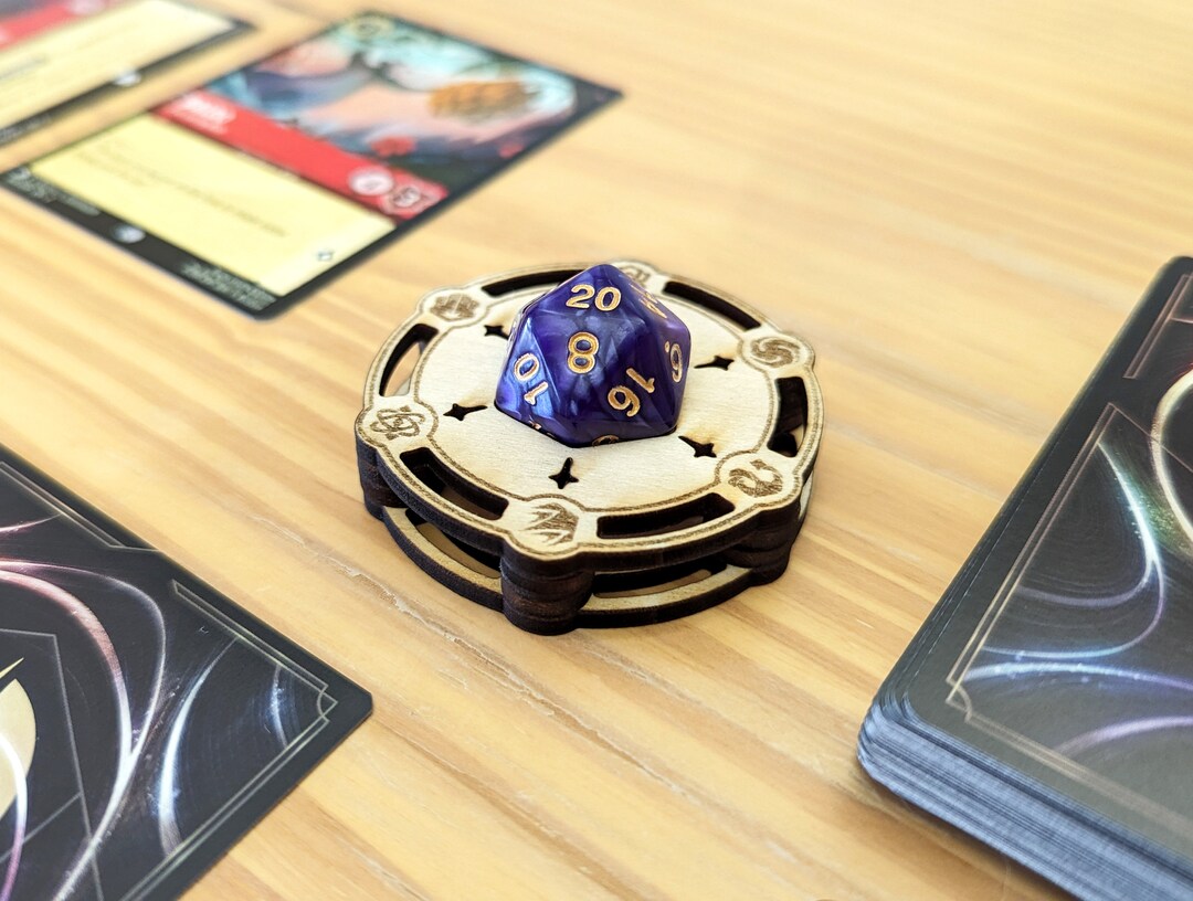 Disney Lorcana Lore Tracker Dice Cradle | D20 Lore Tracker Dice & Stand ...