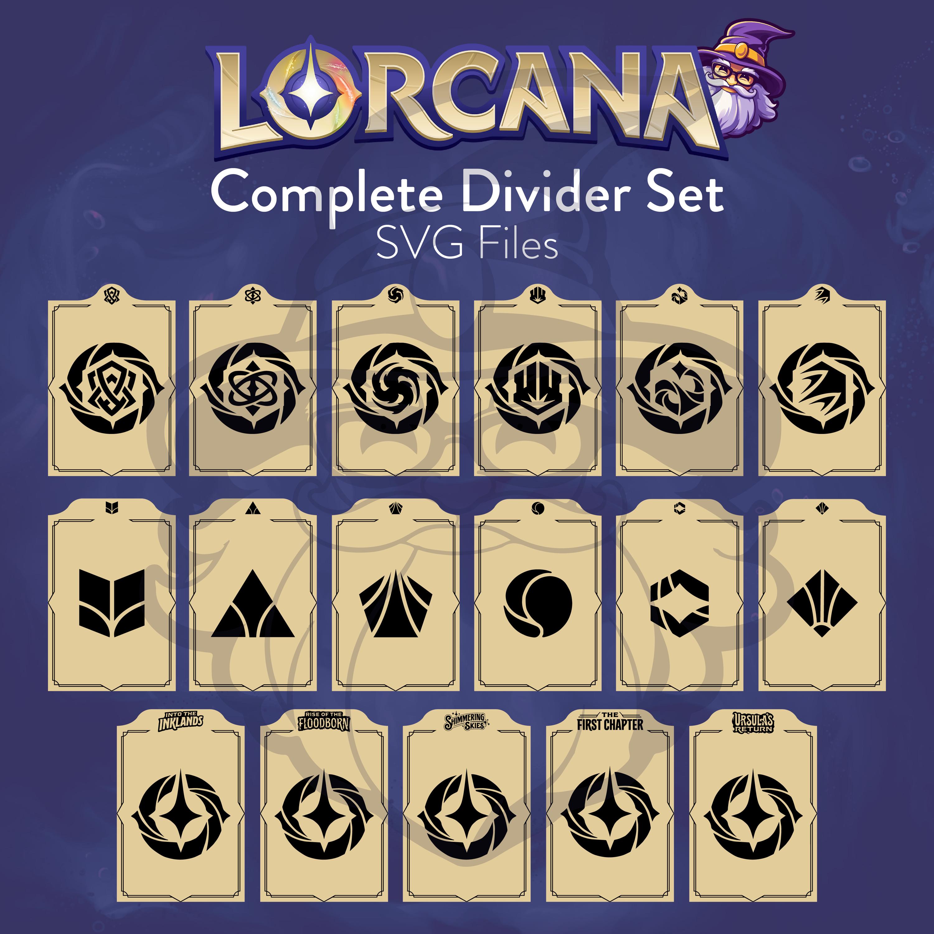 Lorcana Divider Set Vector Files | Digital Download - SVG & PNG ...
