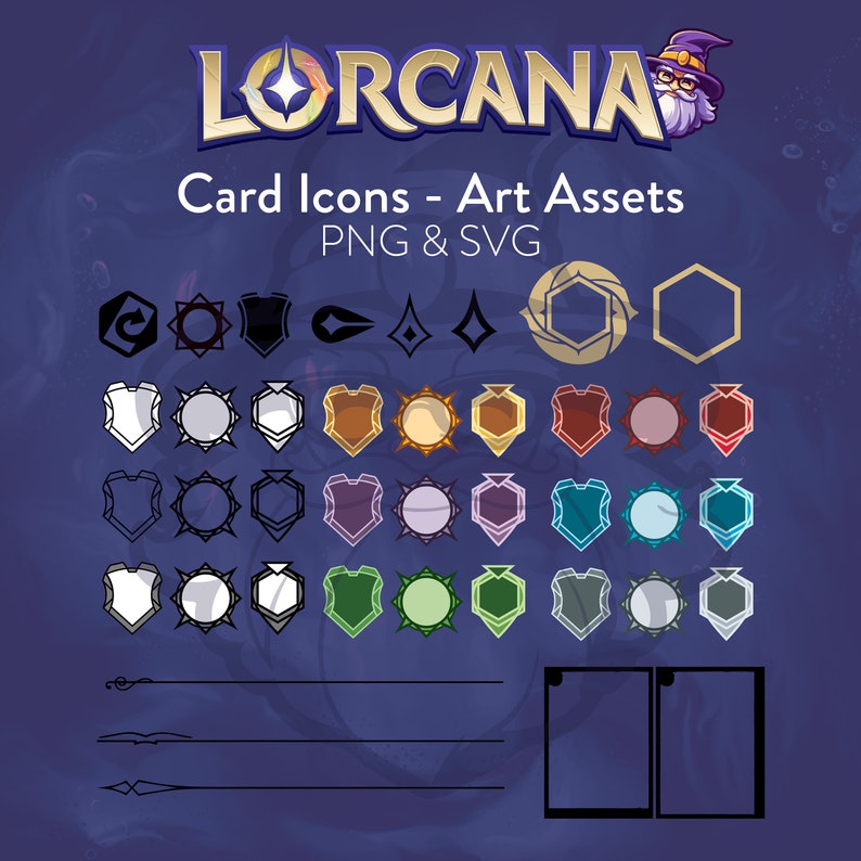 Lorcana Art Asset Vectors Complete Bundle (all Art Asset Files ...