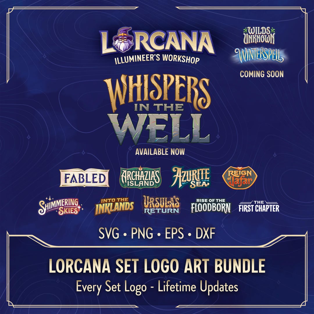 Lorcana Set Logo Vectors | Complete Bundle | Digital Download - SVG ...