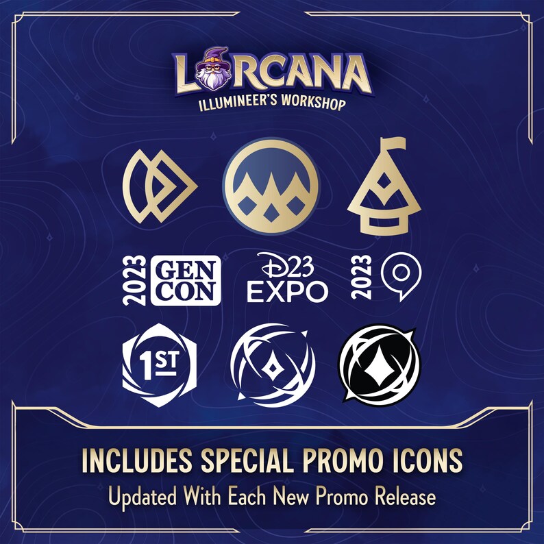 Lorcana Rarity Icon Bundle | Digital Download - SVG & PNG | Vector ...