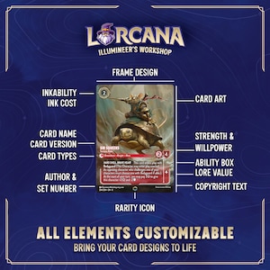 Lorcana Custom Card Kit | Digital Download - Photoshop Template & PNG ...