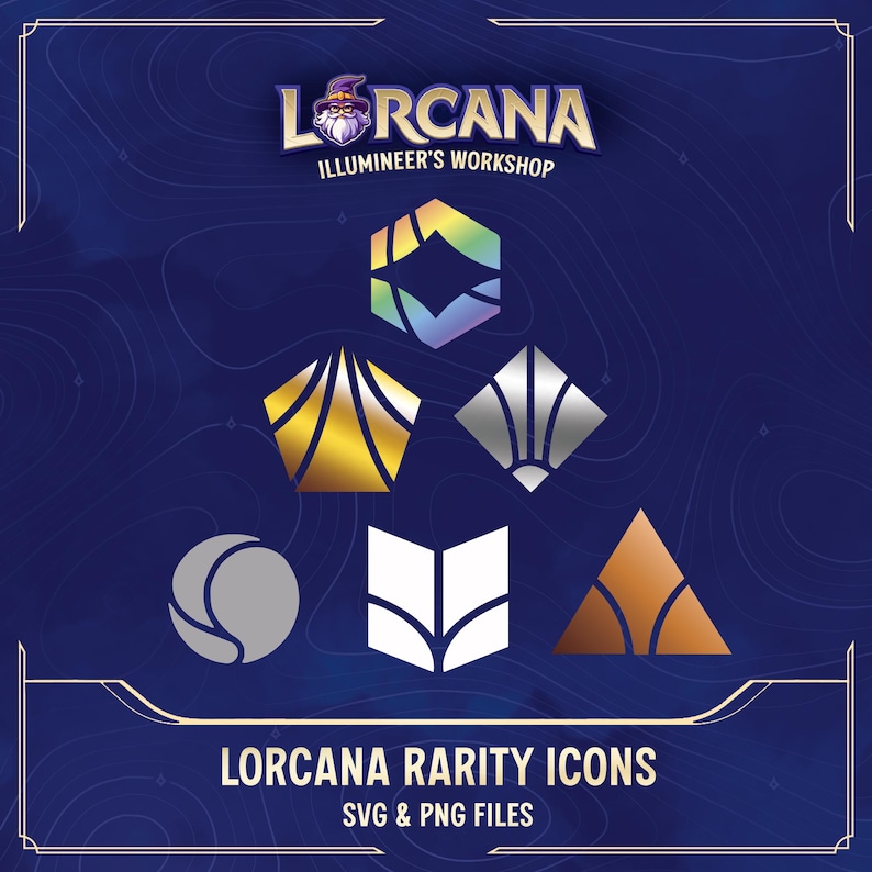 Lorcana Rarity Vector Bundle | Digital Download - SVG & PNG | Vector ...