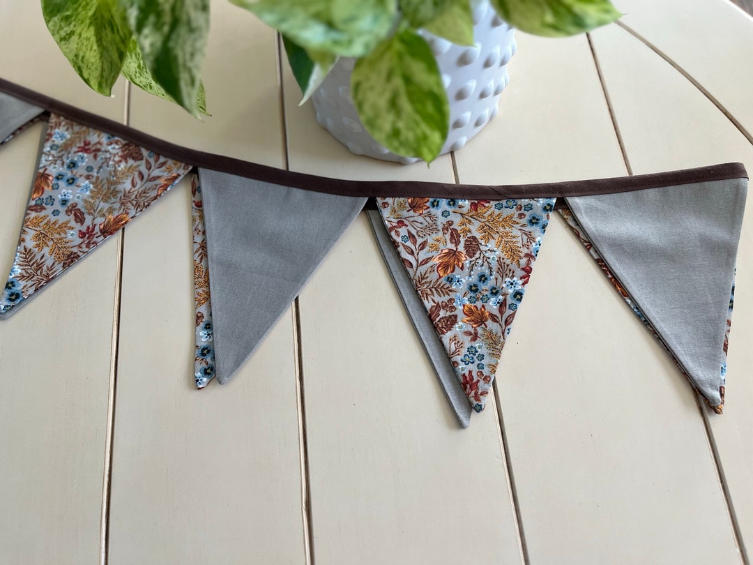 Fall Bunting Banner, Fabric Flag Banner, Fall Pennant Flags - Etsy