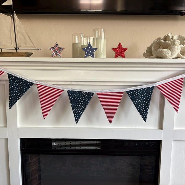 Patriotic Bunting - Etsy