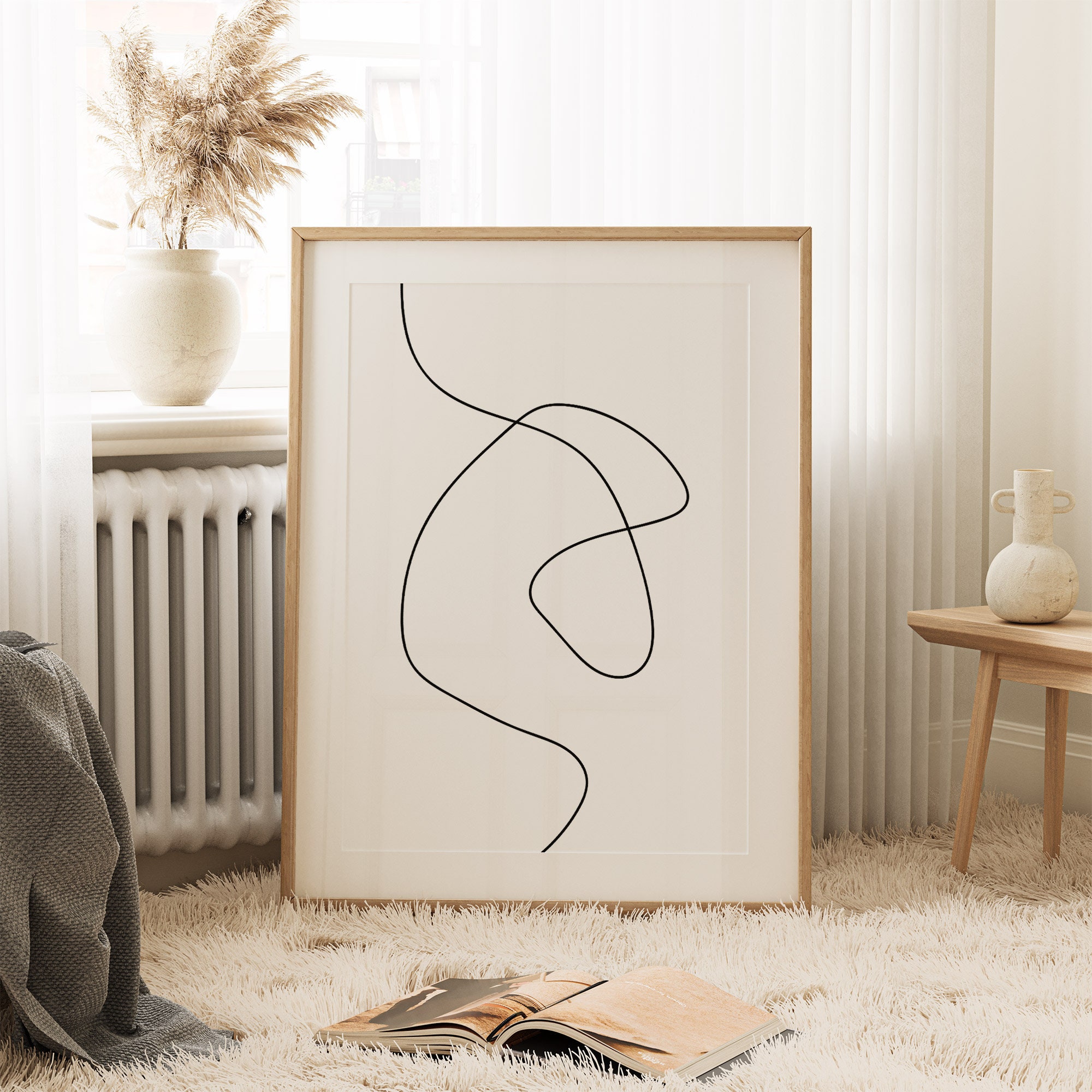 Minimal Wall Art, Minimal One Line Art, Abstract Line Art, One Line ...