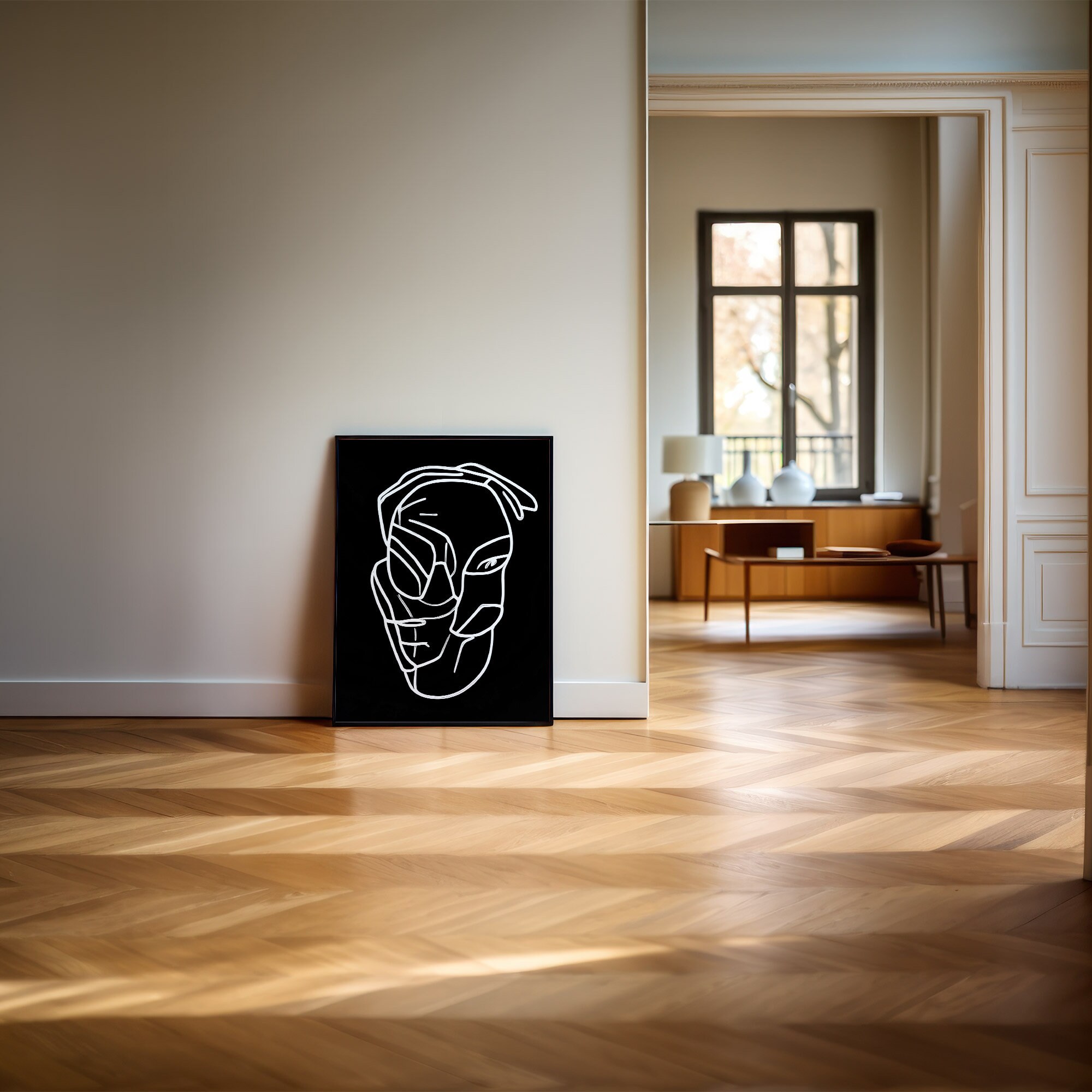 Minimal Wall Art Minimal One Line Art Abstract Line Art One - Etsy