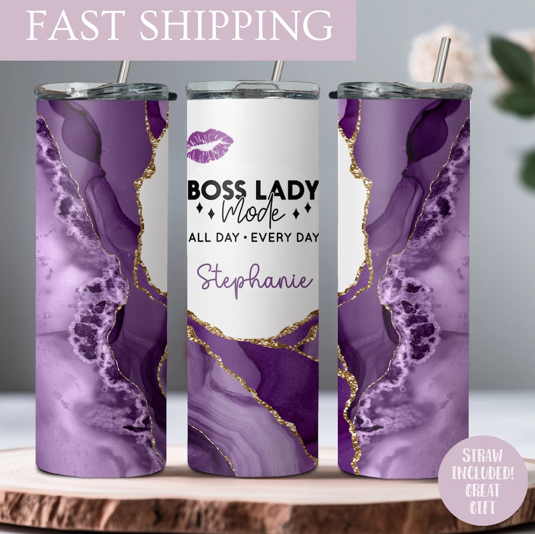 Boss Lady Tumbler - Personalized Boss Lady Gift - Boss Gift for Women ...