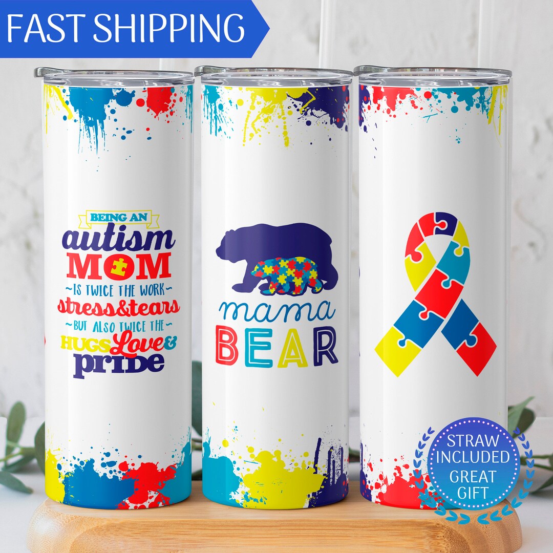 Proud Autism Mama, Autism Awareness, Autism Mom Life Tumble, Gift for ...