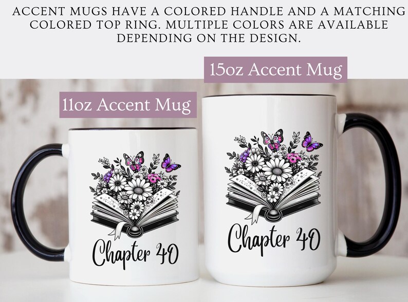 Personalized 40th Birthday Coffee Cup, 40th Gifts for Women, Chapter 40 ...
