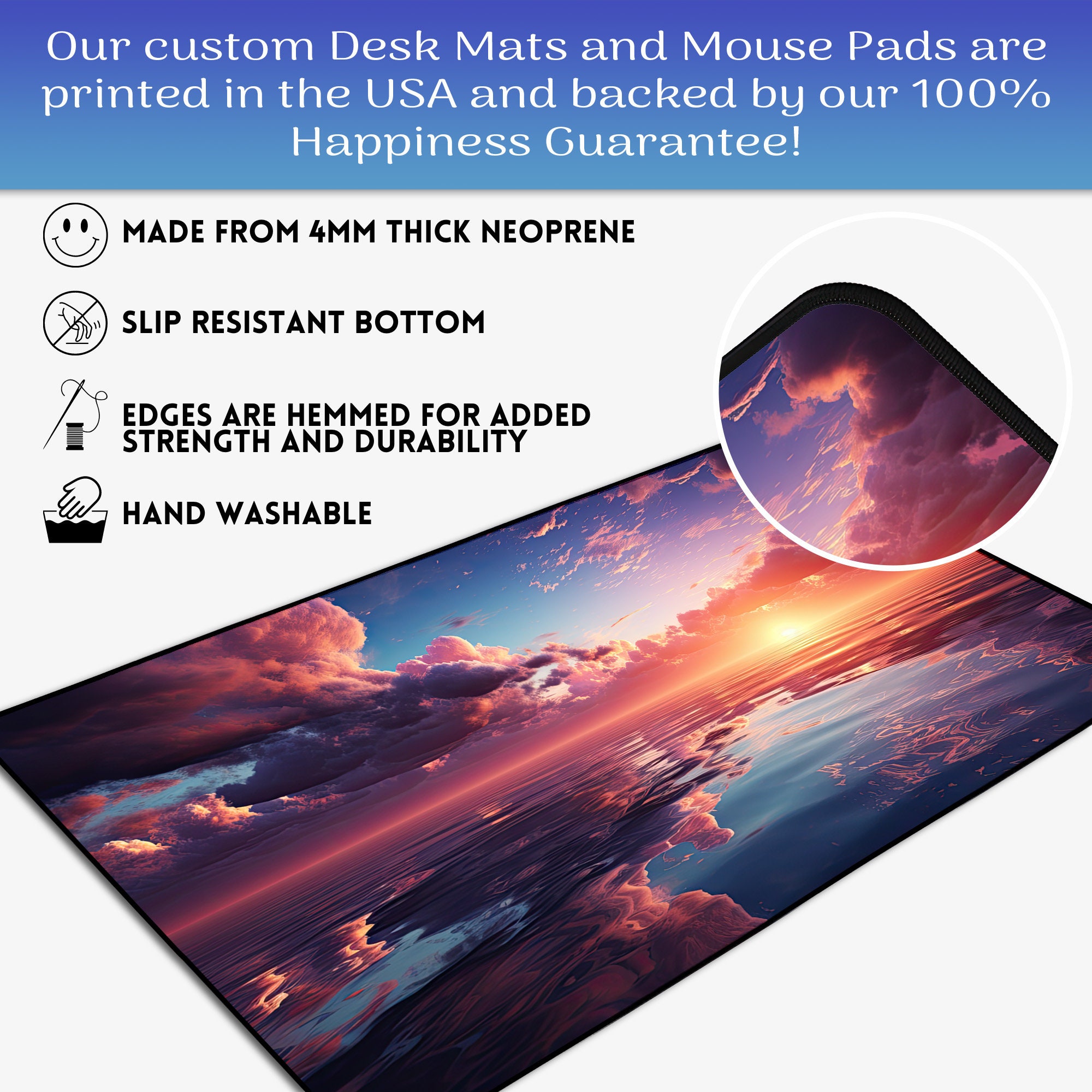 Pink Sky Sunset Desk Mat XXL Gaming Desk Mat Aesthetic Desk - Etsy