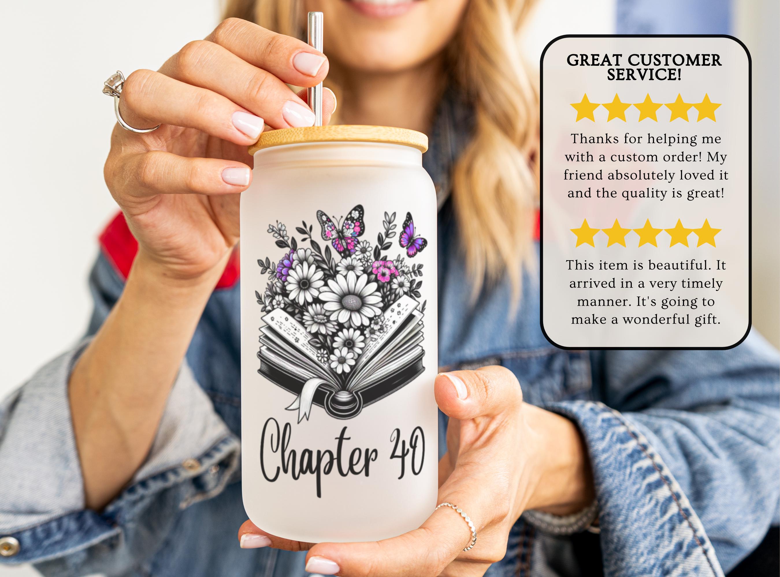 Personalized 40th Birthday Iced Coffee Cup, 40th Gifts for Women ...