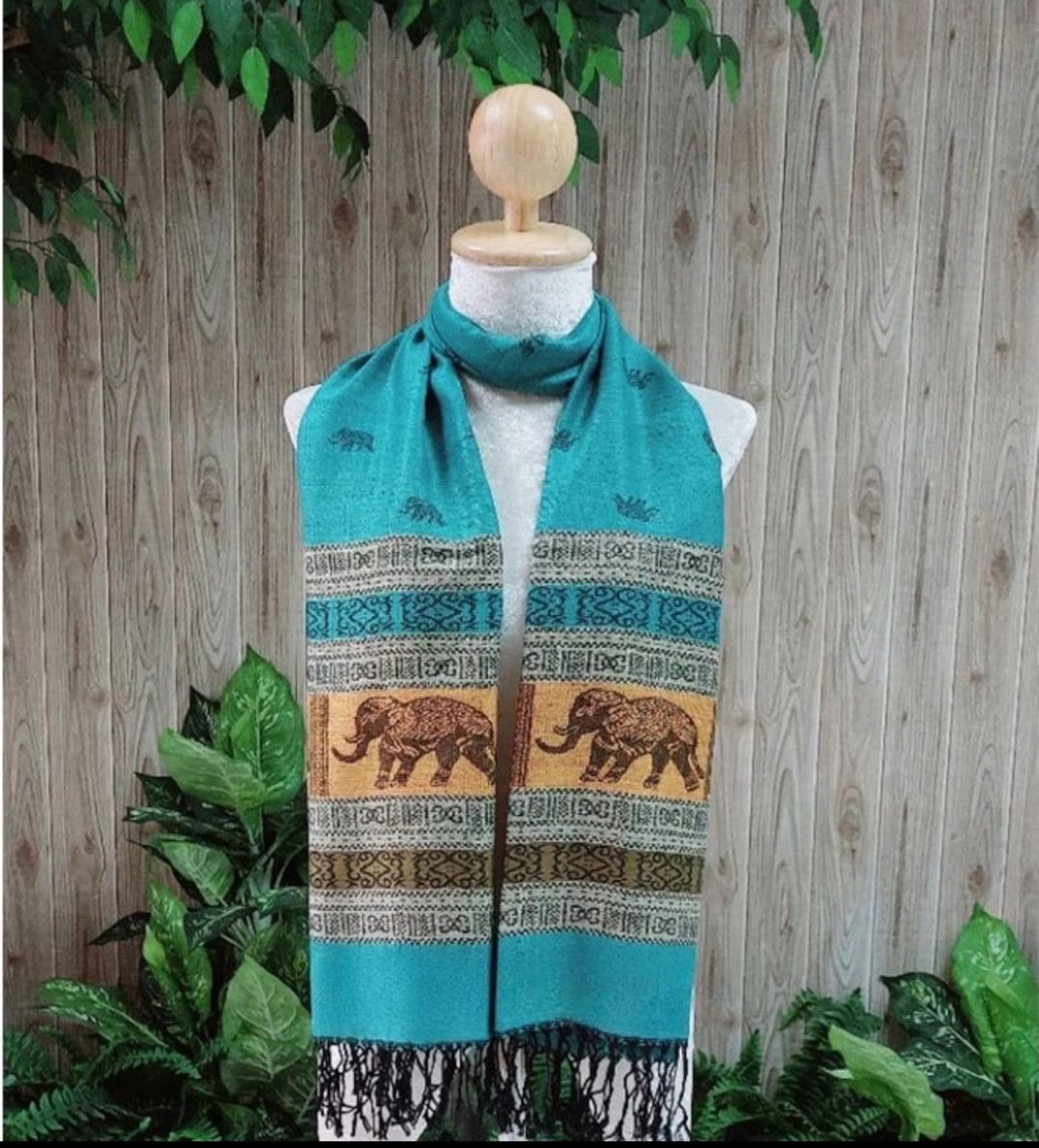 Scarf Shawl Wrap With Elephant Design Souvenir Stylish Scarf All Season ...