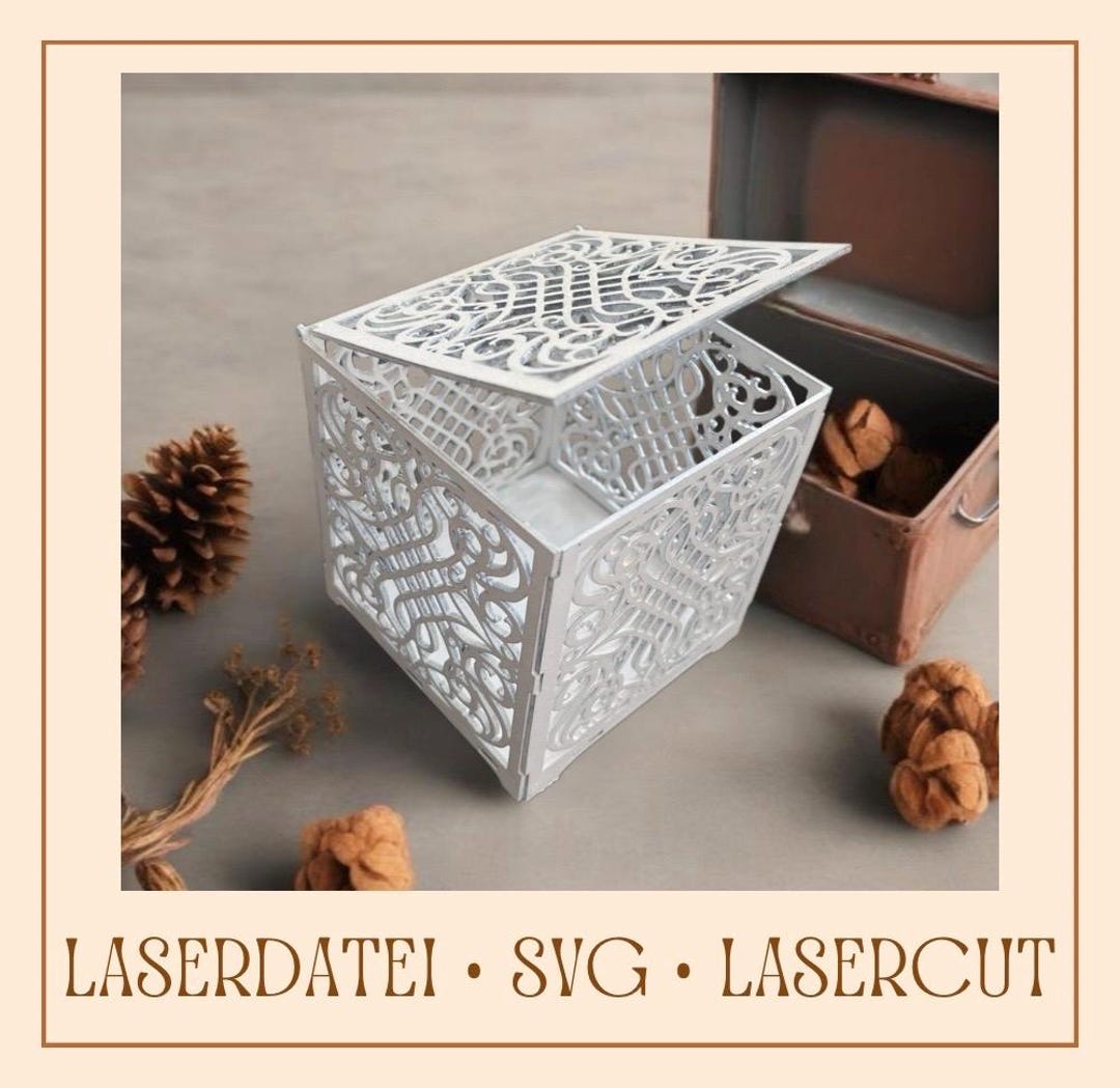 Instant Digital Download Laser Pdf Lightburn File, Gift Box Wedding ...