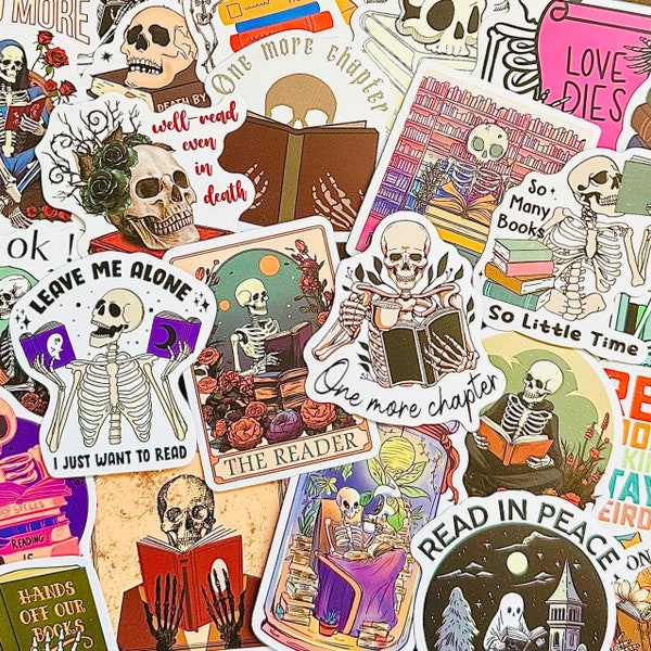 Skull Kindle Stickers - Etsy