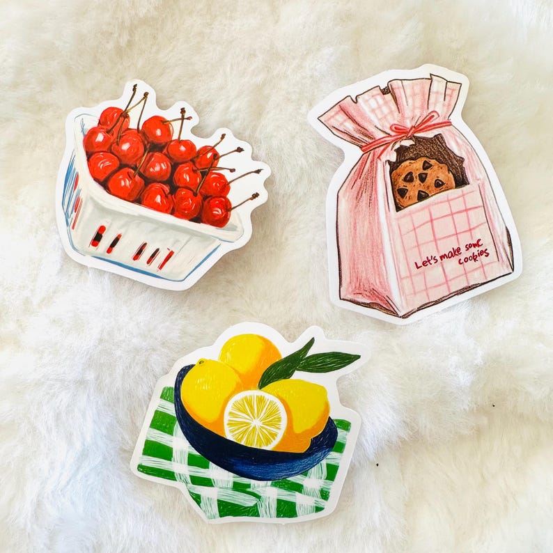 50 Fruit & Vegetables Stickers, Mediterranean Bullet Journal Sticker ...
